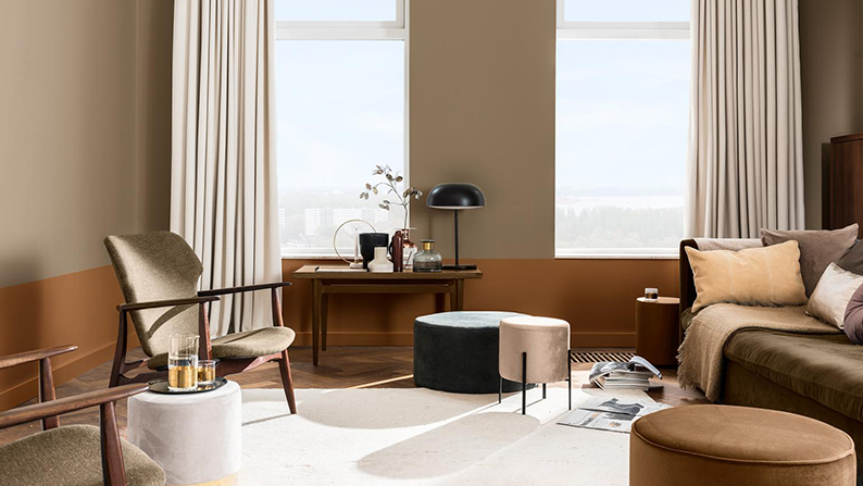 Combining Dulux Colour of the Year with warm natural colours - Dulux